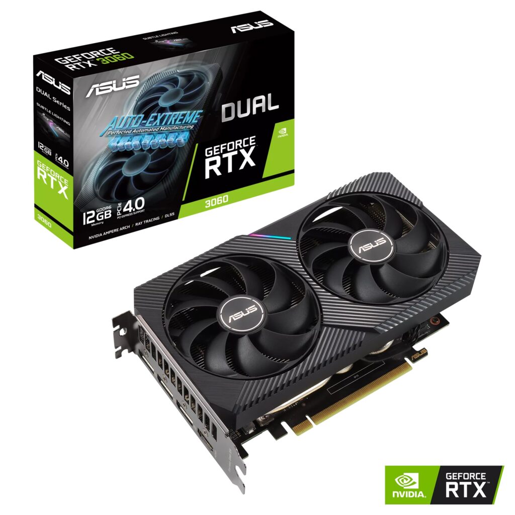 TARJETA DE VIDEO NVIDIA ASUS GEFORCE RTX 3060 12GB DUAL OC DDR6 | JE Sistem