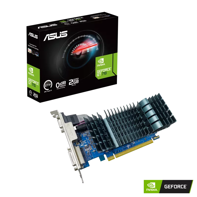 TARJETA DE VIDEO NVIDIA ASUS GT 710 2GB DDR3 | JE Sistem