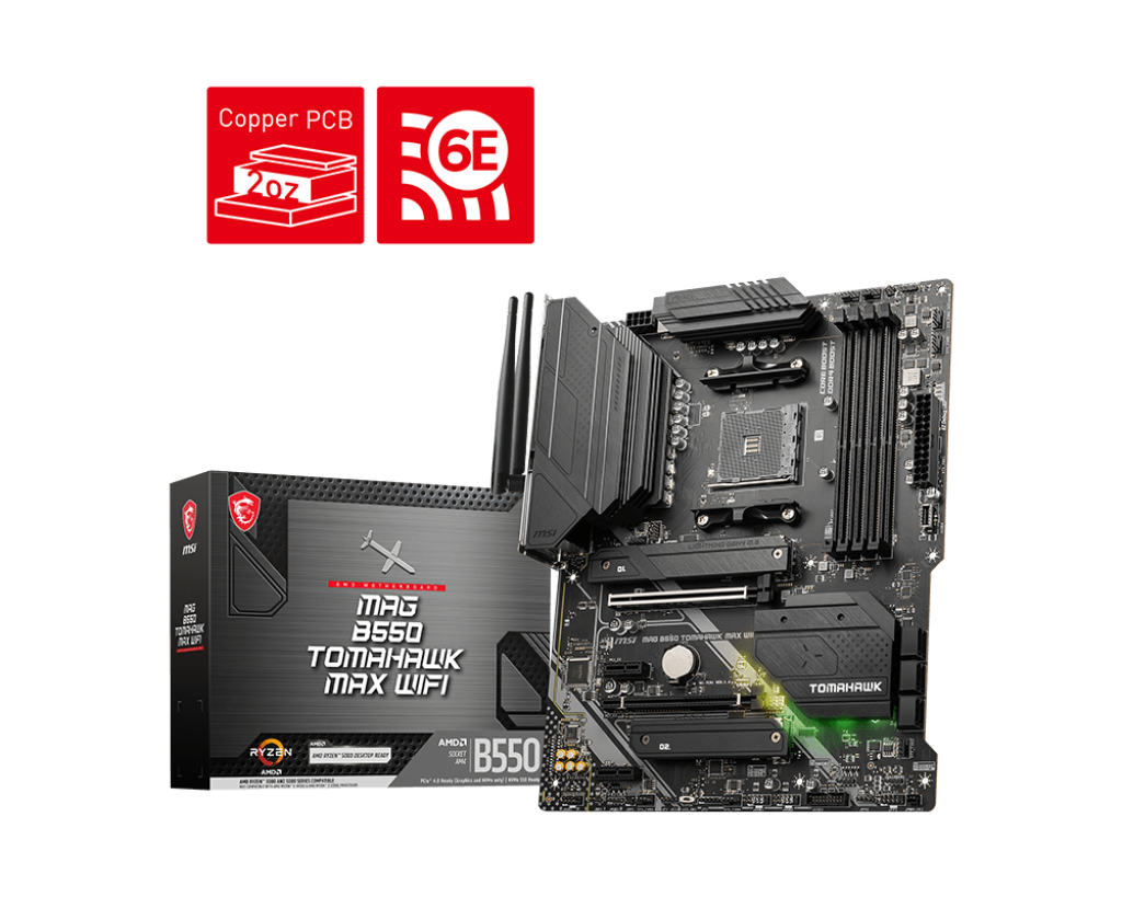 Board MSI MAG B550 TOMAHAWK MAX WIFI DDR4 (Socket AM4) | JE Sistem