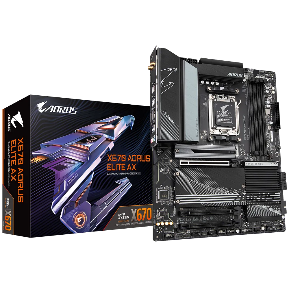 Board GIGABYTE X670 AORUS ELITE AX DDR5 (Socket AM5) | JE Sistem