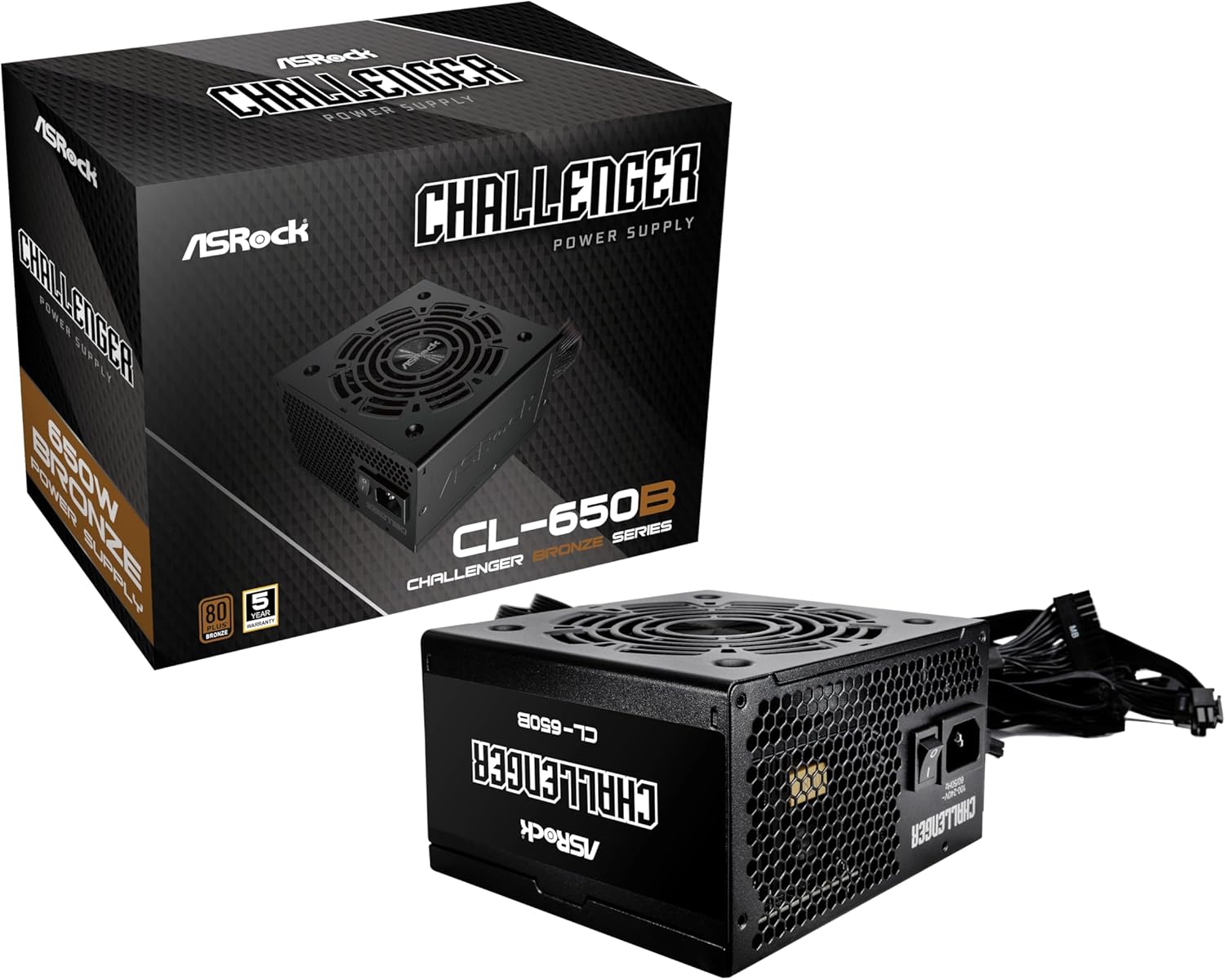 FUENTE DE PODER ASROCK CHALLENGER CL-650B 650W 80 PLUS BRONZE | JE Sistem
